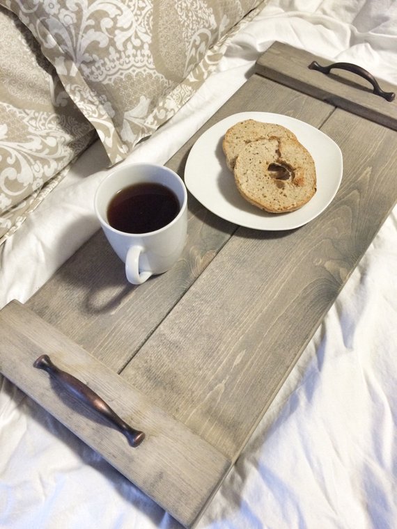 Rustic Wood Serving Tray - Woodify Canada Kitchen Accessories