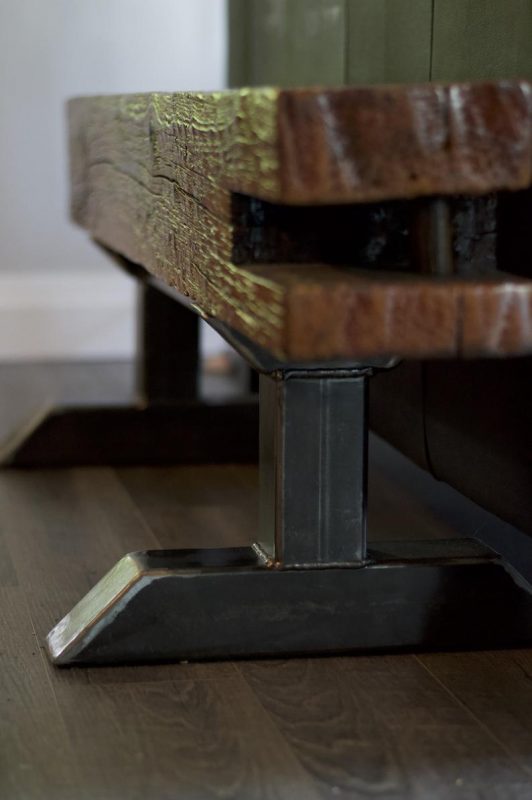 Industrial Barn Beam Bench - Woodify Canada