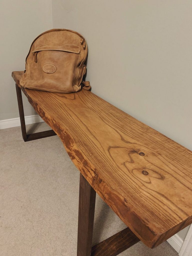 Custom Live Edge Bench - Woodify Canada