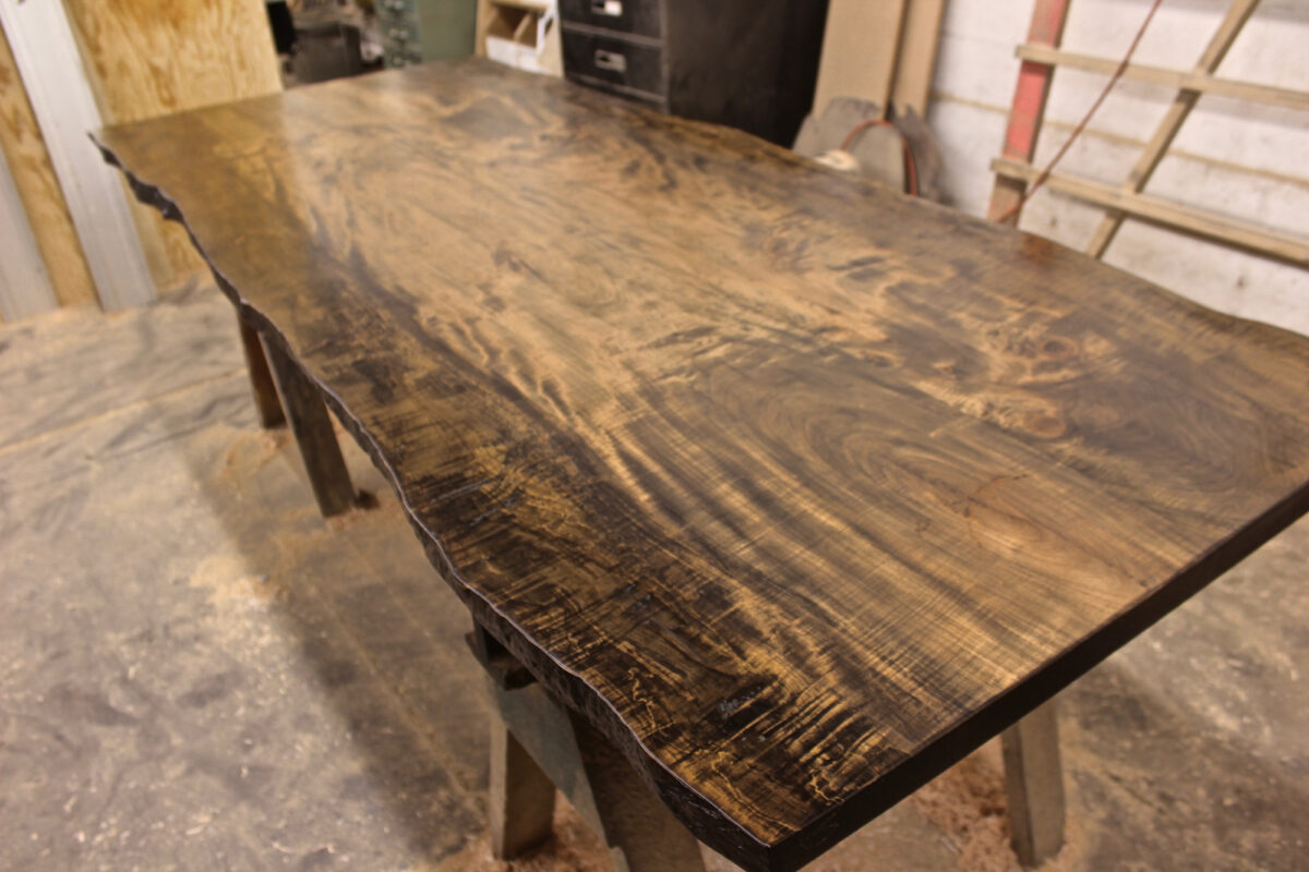 Reclaimed Live Edge Maple Table - Woodify Canada