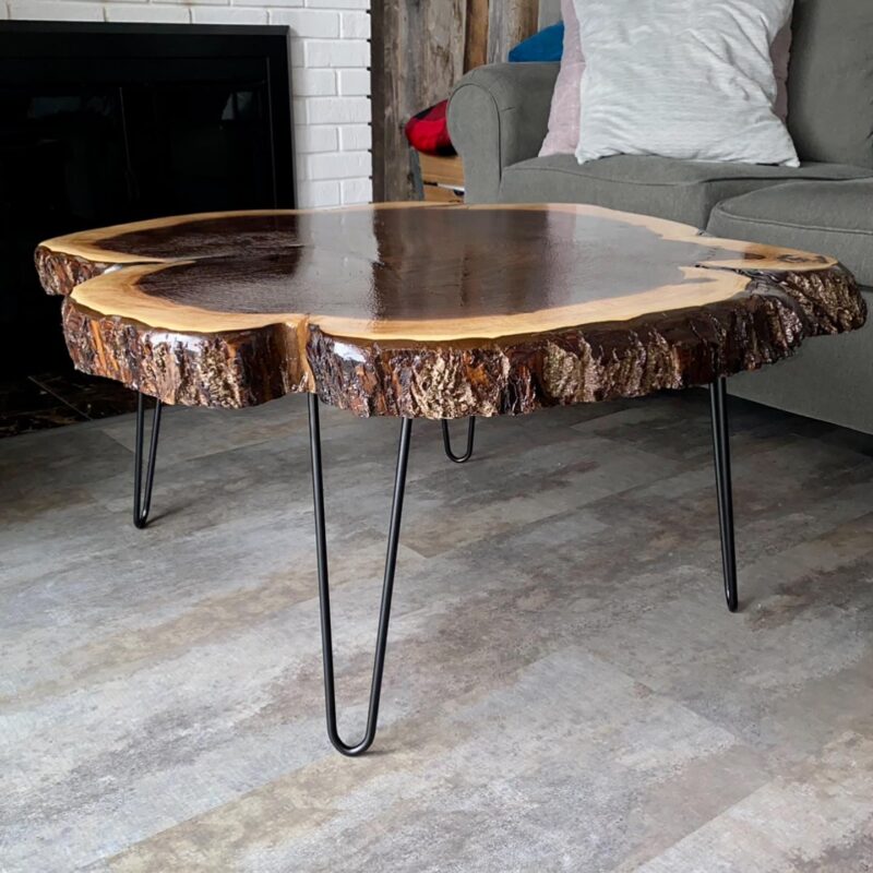 Black Walnut Cookie Coffee Table - Woodify Canada