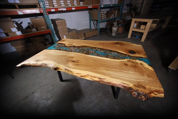 White Oak Dining River Table - Woodify Canada