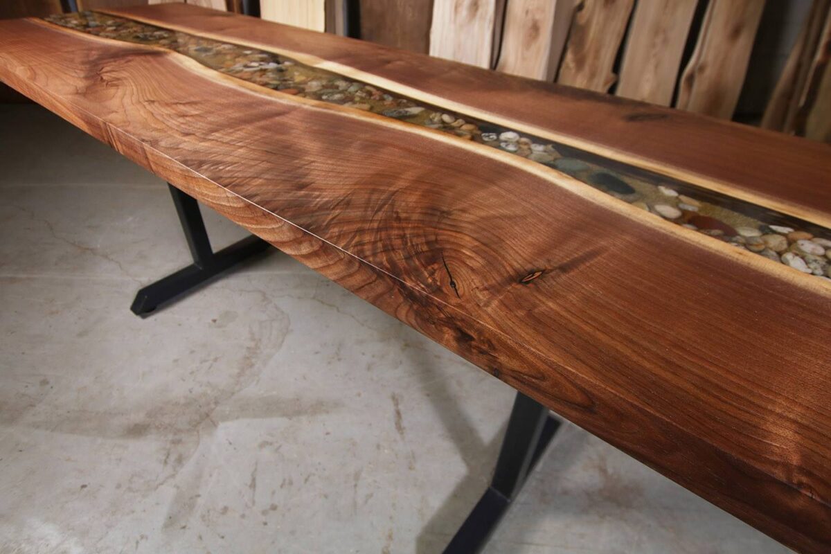 Walnut Kitchen River Table - Woodify Canada