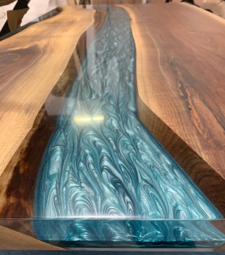 Custom Epoxy Office Desks - Woodify Canada