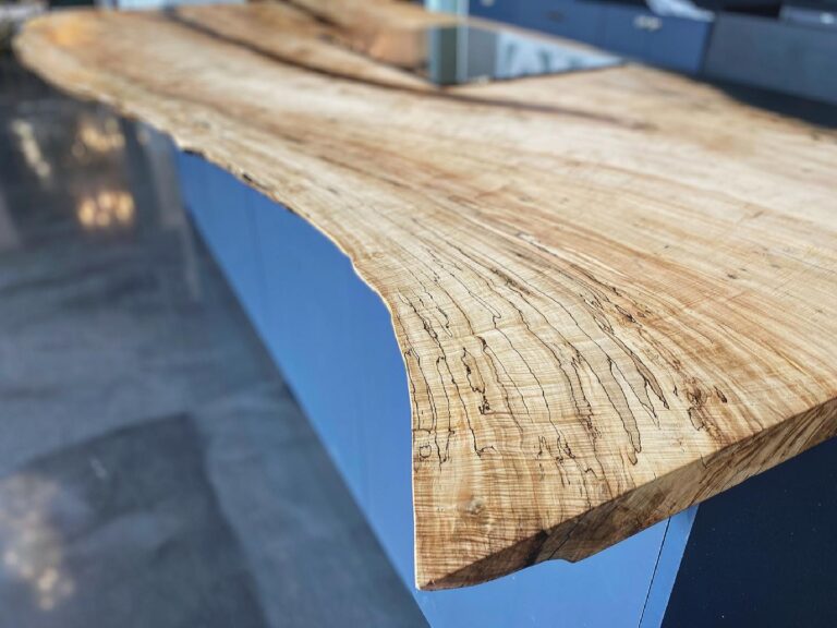 Massive Spalted Maple kitchen island - Woodify Canada