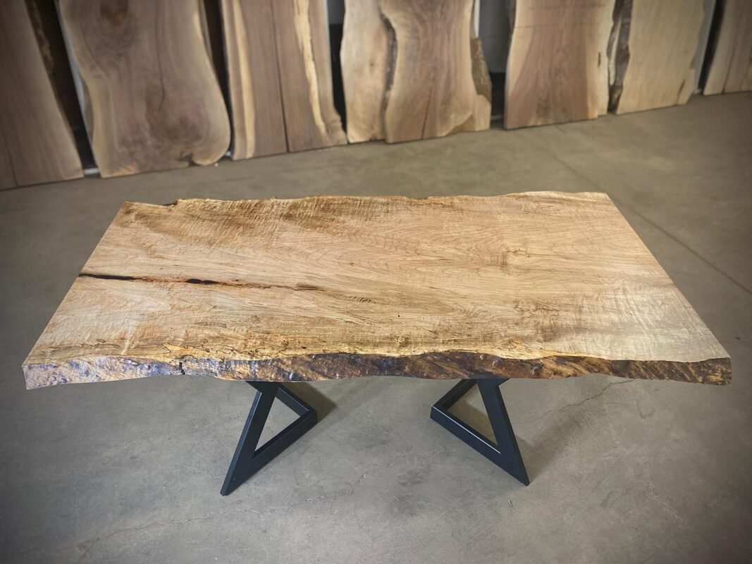Live Edge Spalted Maple Dining table - Woodify Canada