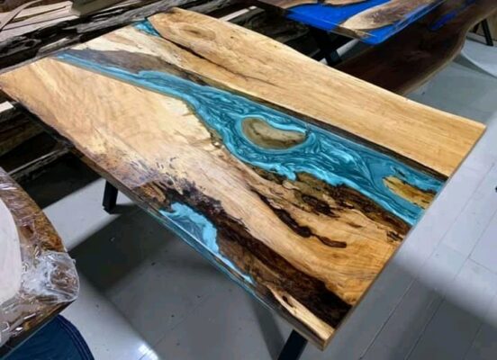 Beautiful Custom Epoxy River Office Desks - Woodify Canada