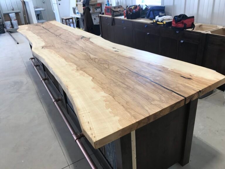 LIVE EDGE ASH COUNTER TOP - Woodify Canada