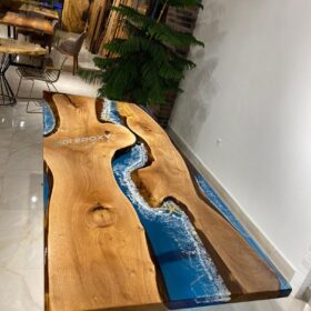 Live Edge Epoxy Resin Custom Tables - Woodify Tables